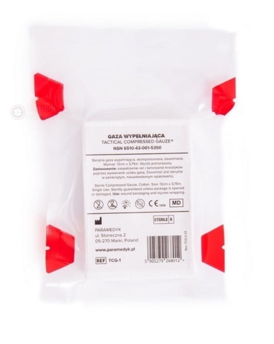 Gaza skompresowana Tactical Compressed Gauze Sklep Centrum Ratownictwa